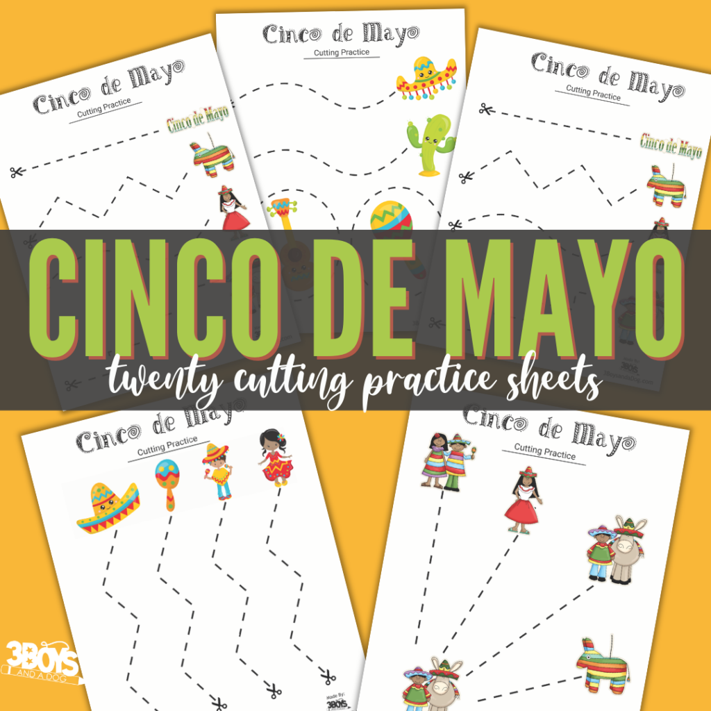Cinco de Mayo Cutting Sheets - 3 Boys and a Dog, Shop