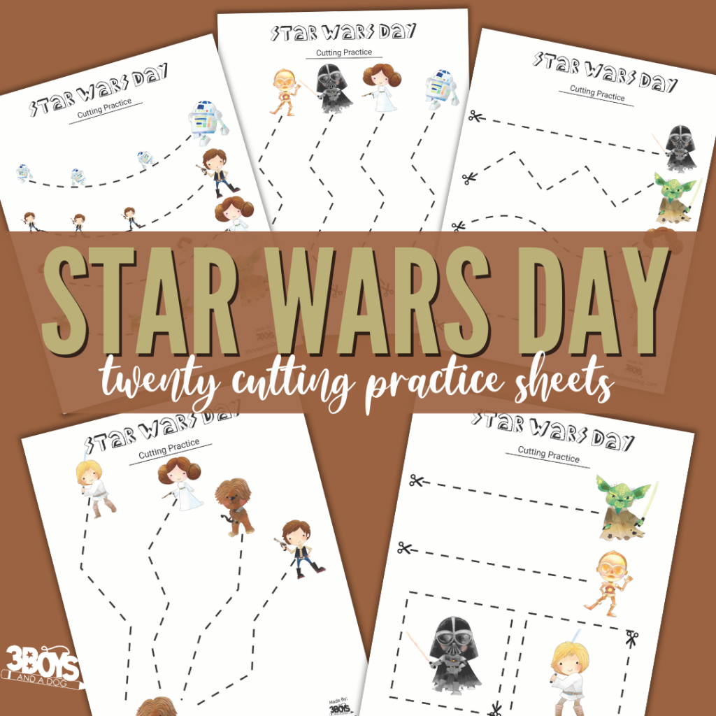 Star Wars Inspired Cutting Sheets - 3 Boys and a Dog, Shop