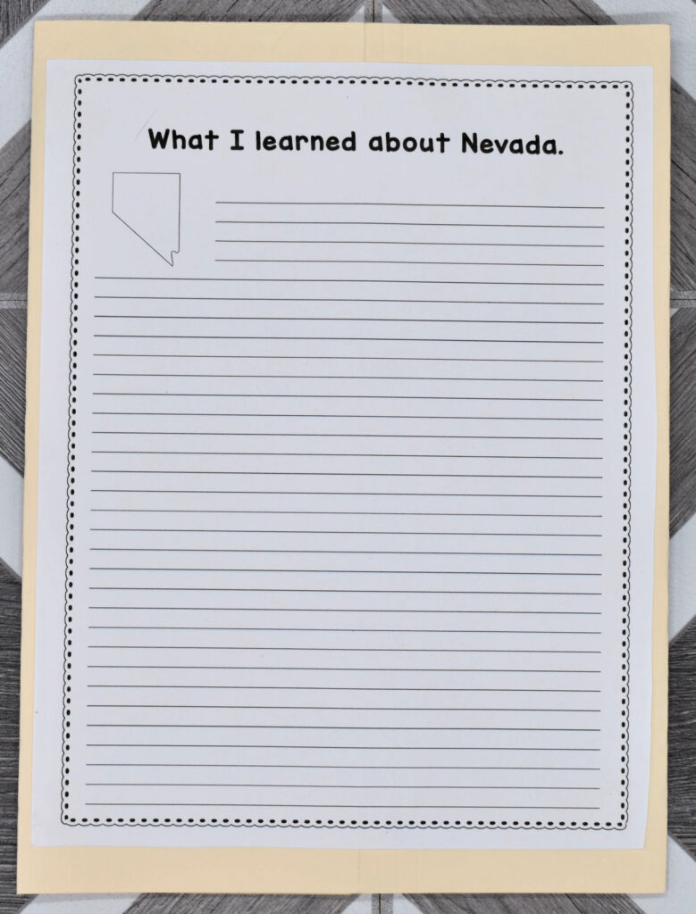 Nevada Lapbook Elements - 3 Boys and a Dog, Shop