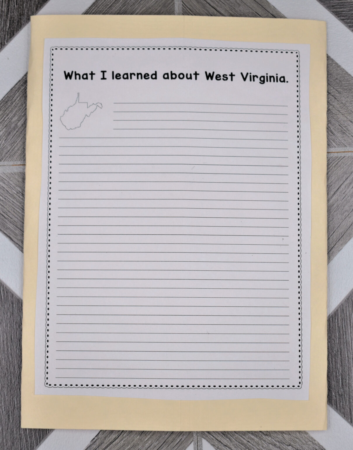 West Virginia Lapbook Elements - 3 Boys and a Dog, Shop