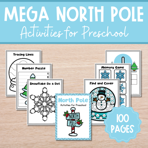 MEGA North Pole Preschool Activity Pack - 3 Boys and a Dog, Shop